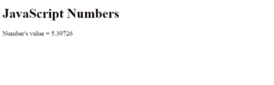 JavaScript Numbers - Studyopedia