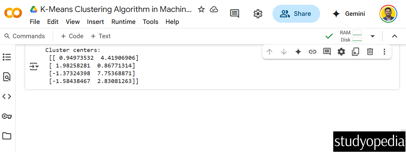 K-Means Clustering Algorithm in Machine Learning - Studyopedia